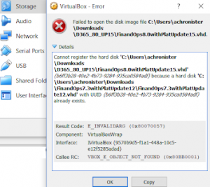 VirtualBox: Cannot Register the Hard Disk Already Exists - Power Sysadmin Blog