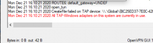OpenVPN Error: All TAP-Windows Adapters Are Currently in Use - Power Sysadmin Blog