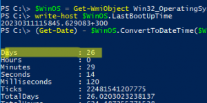 Check Windows Host Uptime with PowerShell - Power Sysadmin Blog