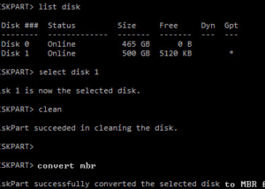 Windows Cannot Be Installed on Disk with GPT Partition Style - Power Sysadmin Blog