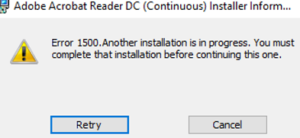 Fix: Another Installation Is Already in Progress - Power Sysadmin Blog